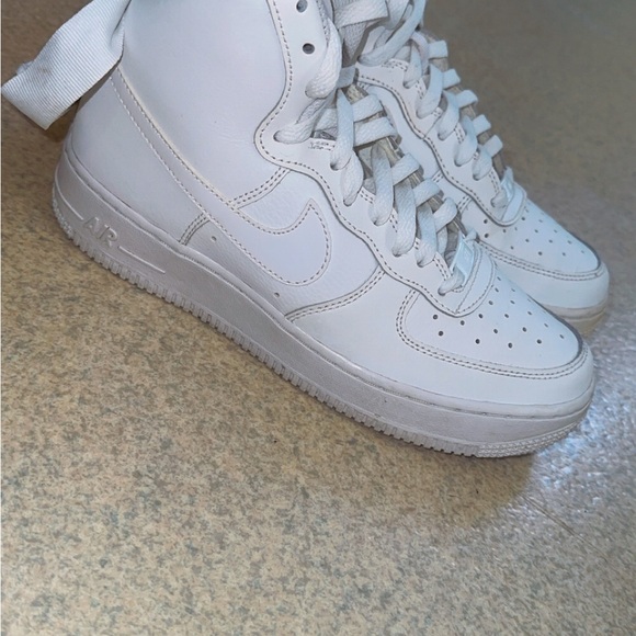 Nike | Shoes | Nike Air Force White Hightop Sneakers | Poshmark